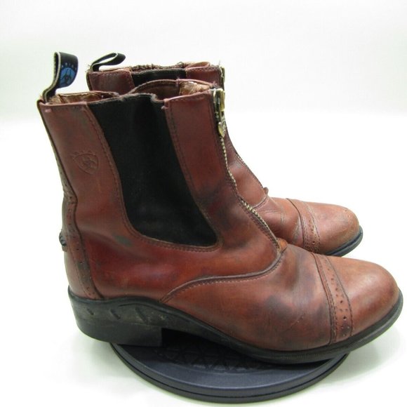 Ariat | Shoes | Vtg Ariat Boots Womens 95b Front Zip Western Wear Ranch ...